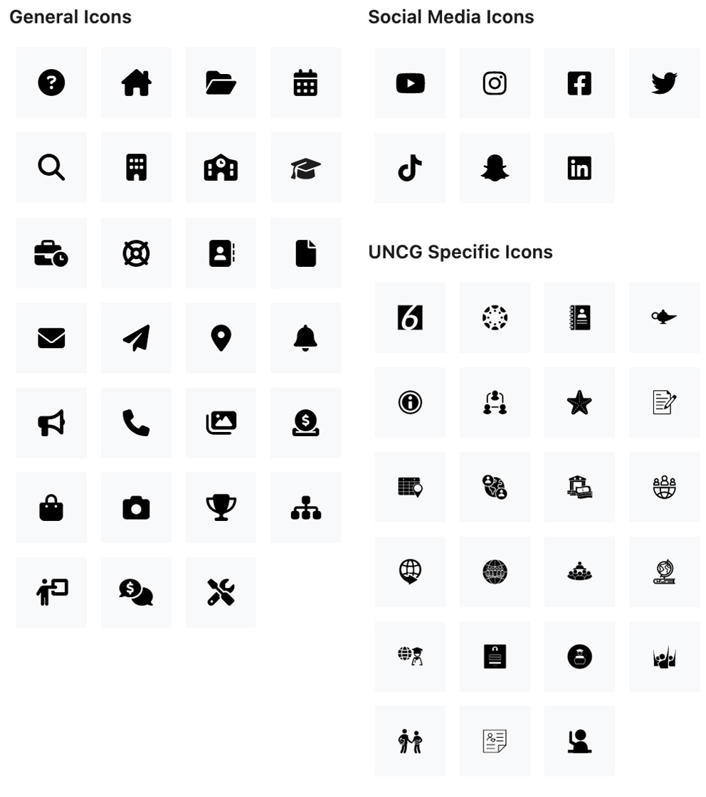 Flexible Content Cards - UNCG Web Assets